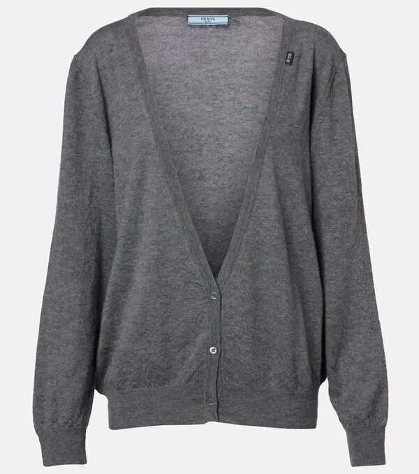 Prada Cashmere V-neck Cardigan