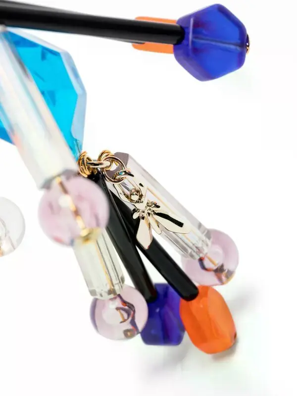 Patrizia Pepe Techno Pop Fly-charm Clip-on Earrings