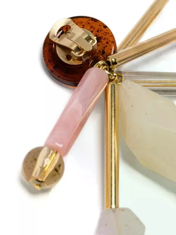 Patrizia Pepe Bead-embellished Clip-on Earrings