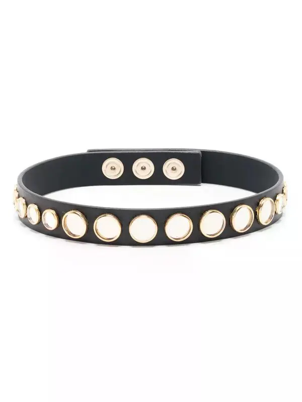 Patrizia Pepe Leather Choker - Black