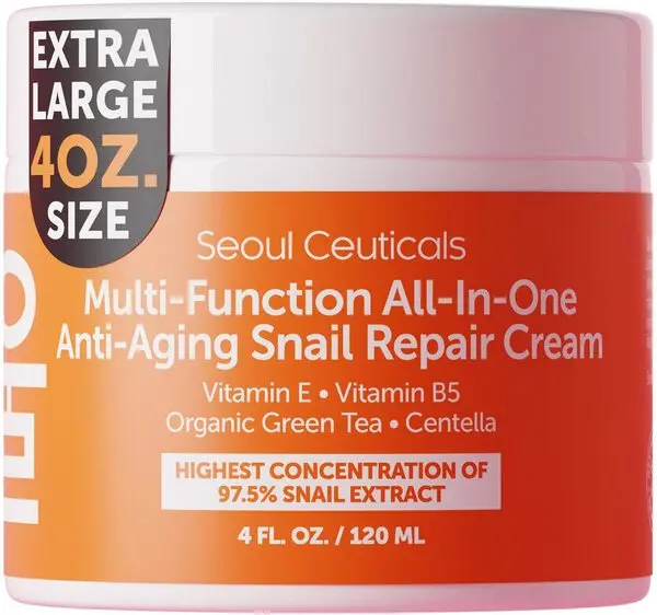 SEOUL CEUTICALS Korean Skin Care Multi-function All-in-one Anti-aging Snail Repair Cream - One-color