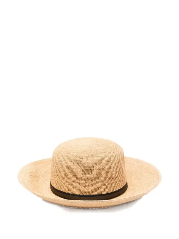 Borsalino Colombia Raffia Hat - Black