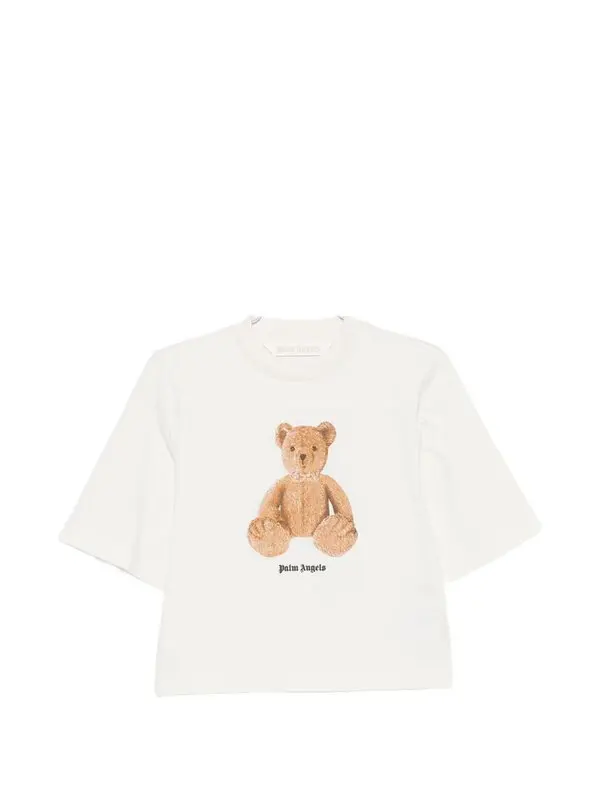 Palm Angels Bear Cotton T-shirt - White