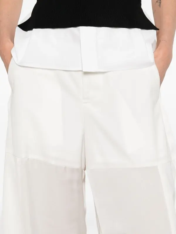Sacai Wool Trousers - White