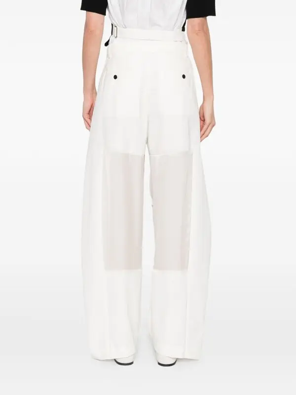 Sacai Wool Trousers - White