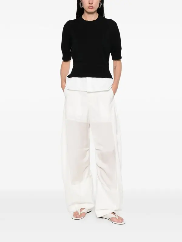 Sacai Wool Trousers - White