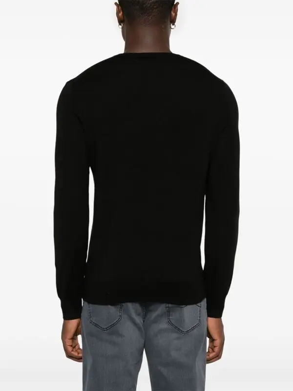 Polo Ralph Lauren Logo Round Neck Sweater - Black