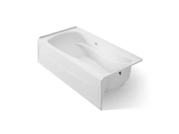 KOHLER Mariposa 72" X 36" Alcove Heated Bubblemassage Air Bath With Bask Heated Surface, Right Drain - One-color