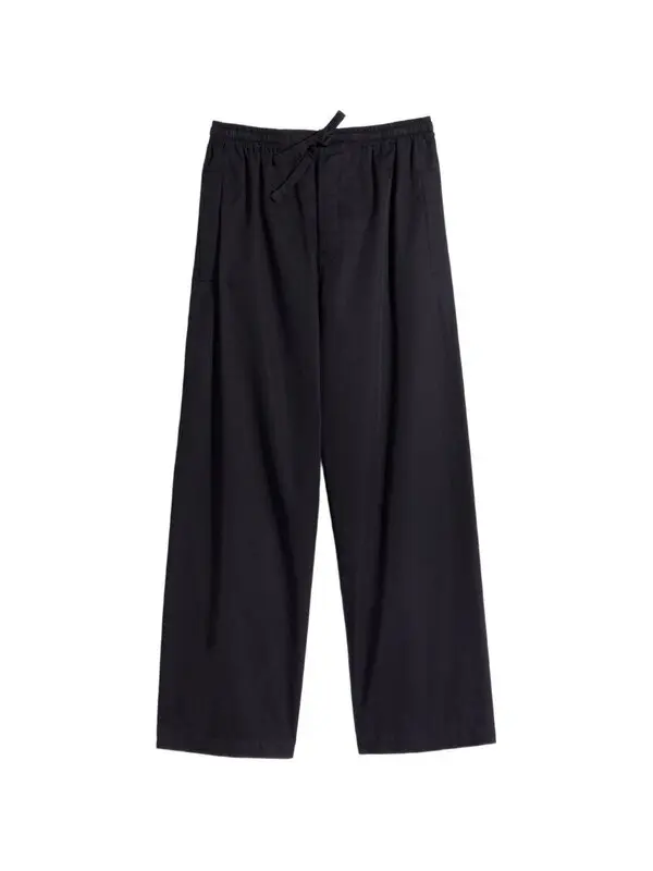LEMAIRE Cotton Pajama Trousers - Black