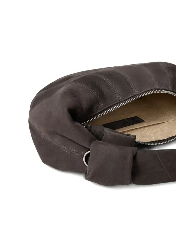 LEMAIRE Fortune Croissant Mini Leather Shoulder Bag - Brown