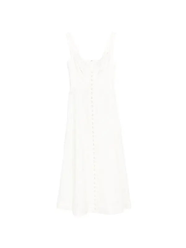 Zimmermann Luna Midi Dress - White