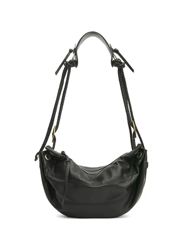 Isabel Marant Étoile Maia Medium Leather Shoulder Bag - Black