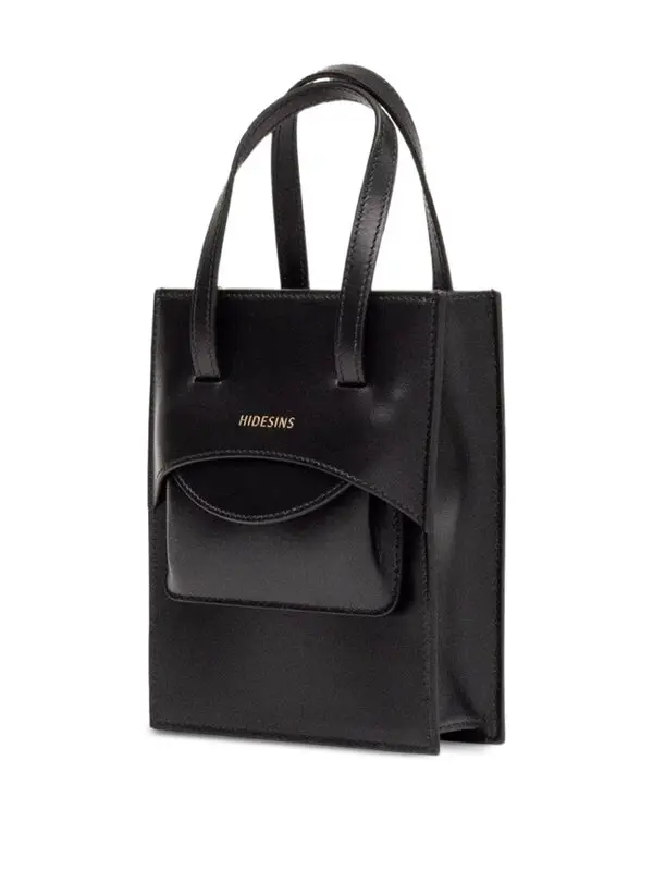 HIDESINS Small Leather Handbag - Black