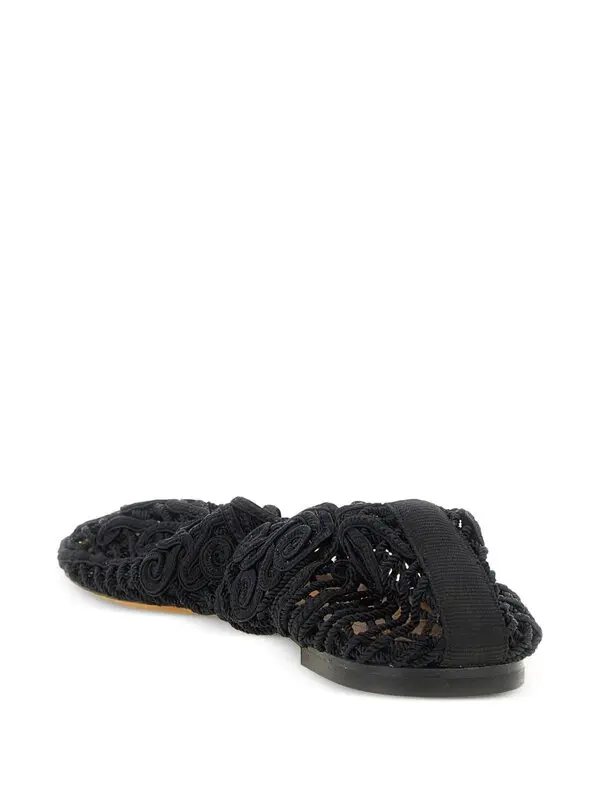 ODISSI Iris Ballet Flats - Black