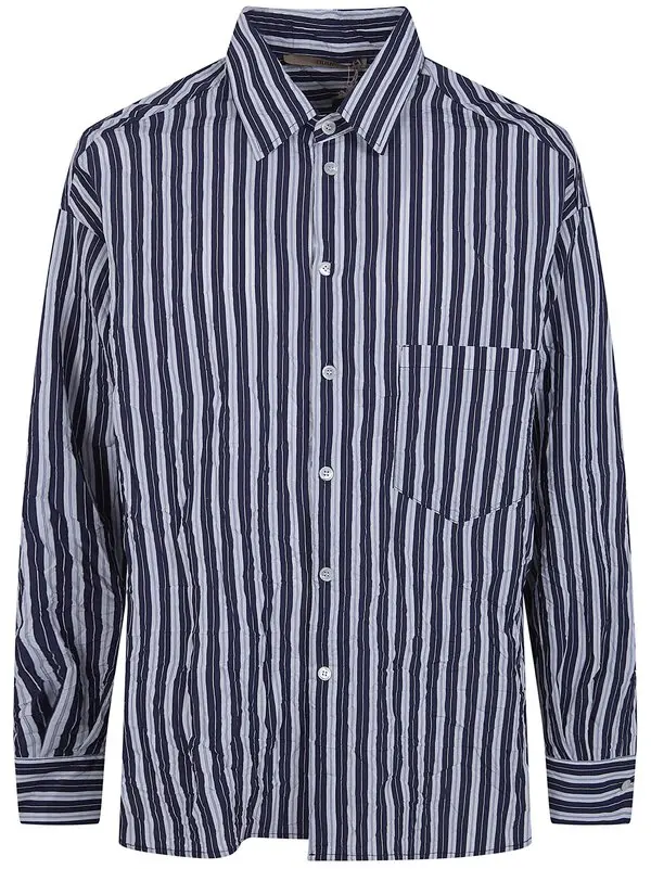 NUUR Striped Oversized Shirt