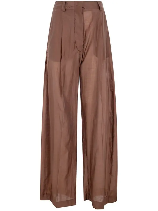 THELATEST Billie Light Mussola Trousers - Brown