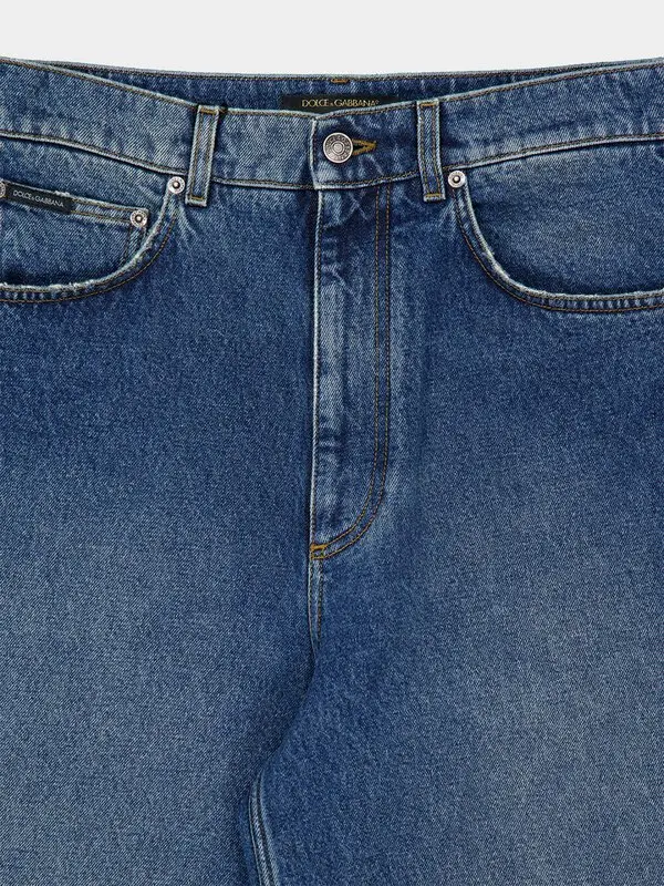 Dolce & Gabbana Wide-leg Denim Trousers