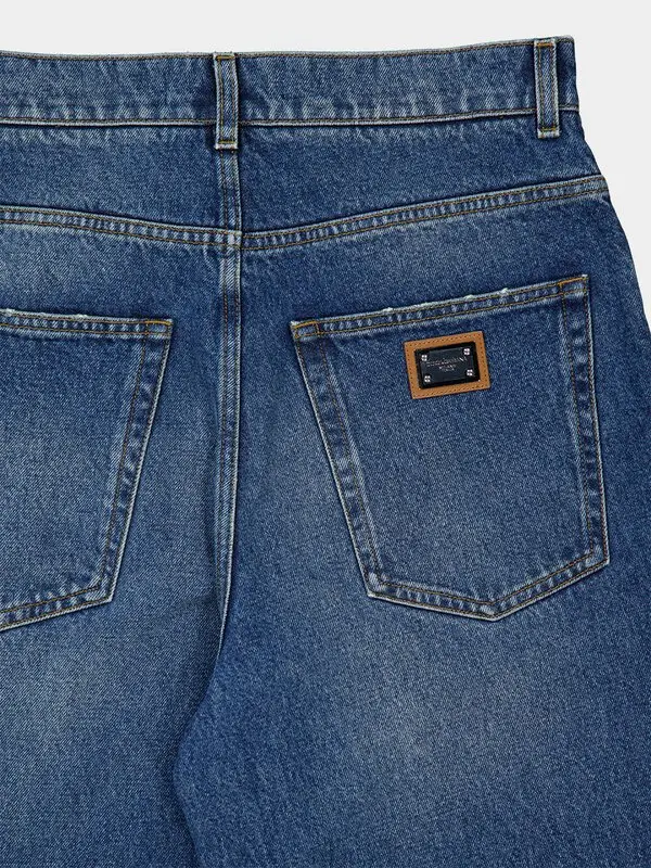 Dolce & Gabbana Wide-leg Denim Trousers