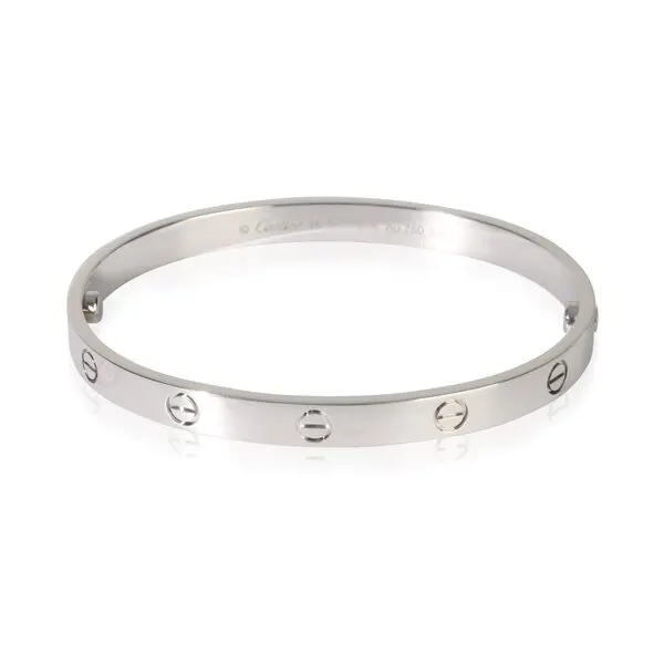 Cartier 18k White Gold Love Bracelet - White_gold