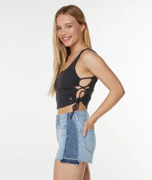 Roxy Surf Stoked Tank - Phantom Solid