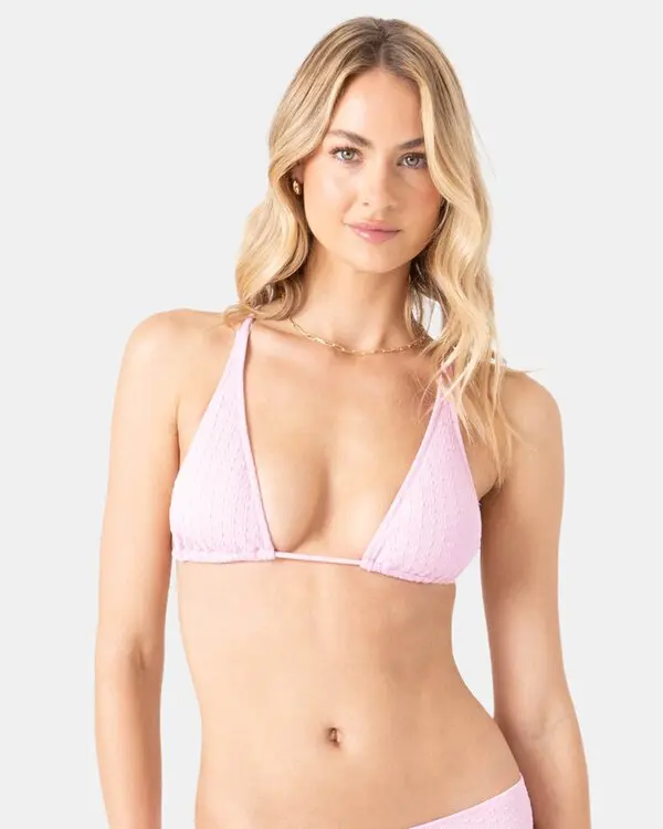 Roxy Haleiwa Built Up Triangle Bikini Top - Lilac Sachet