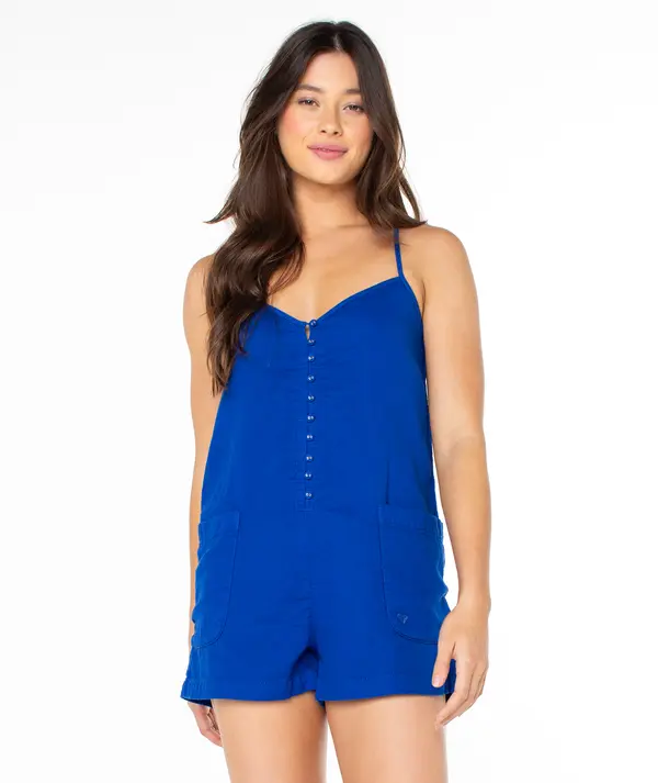 Roxy Sea Of Stars Romper - Surf The Web Solid