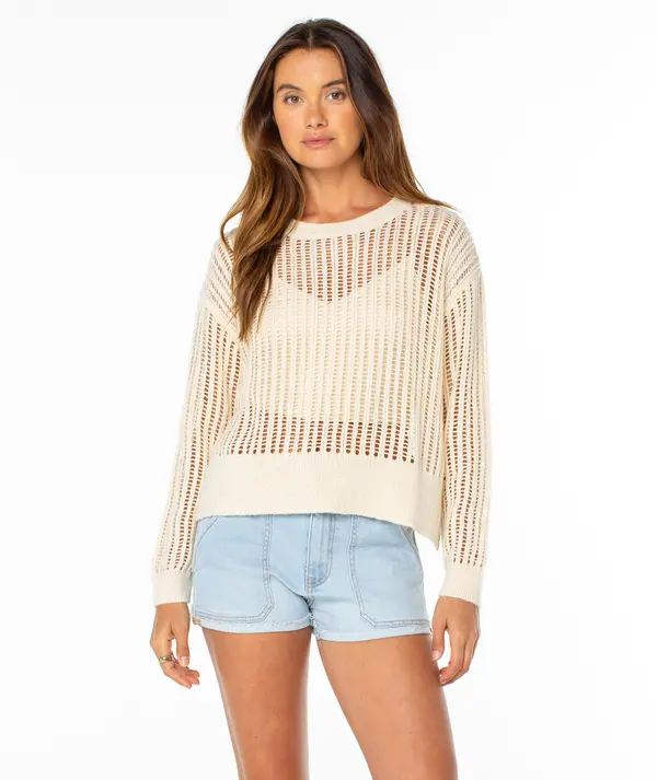 Roxy Flipside Sweater - Parchment