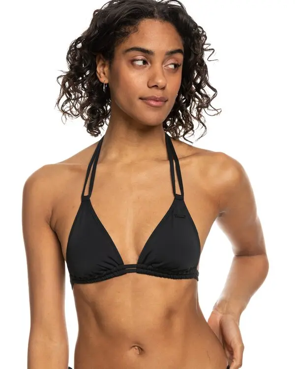 Roxy Beach Classics Mini Tiki Triangle Bikini Top - Anthracite