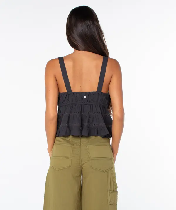 Roxy Layla Tank Top - Phantom Solid