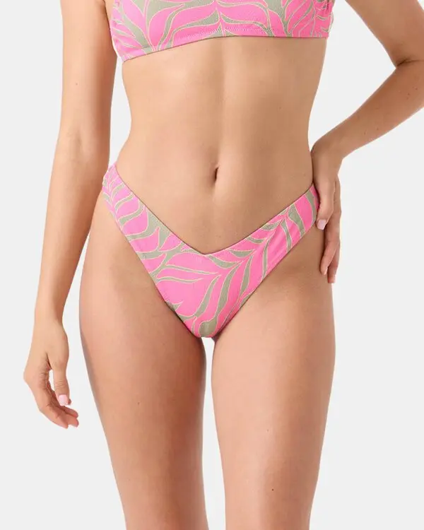Roxy Stay Wild V Bikini Bottom - Pink Combo