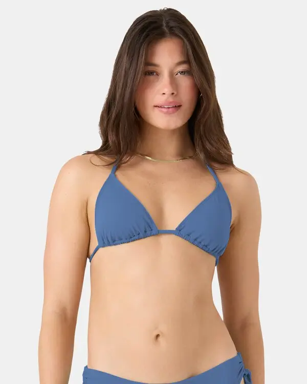 Roxy Sd Beach Classics Tiki Tri Bikini Top - Dutchblu