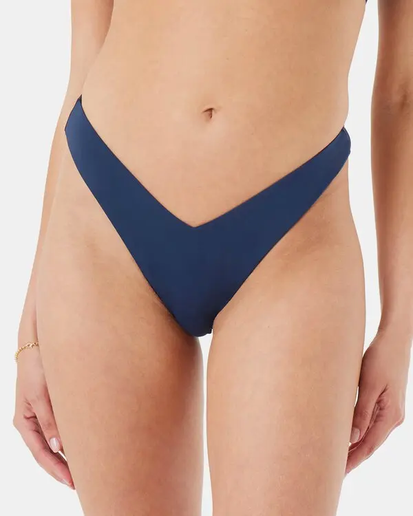 Roxy Sd Beach Classics V Front Cheeky Bikini Bottom - Mood Indigo