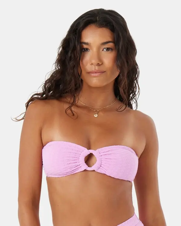 Roxy Haleiwa Bandeau Bikini Top - Lilac
