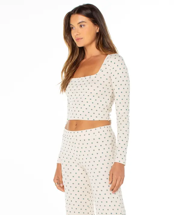 Roxy Feelin Cozy Top - Parchment