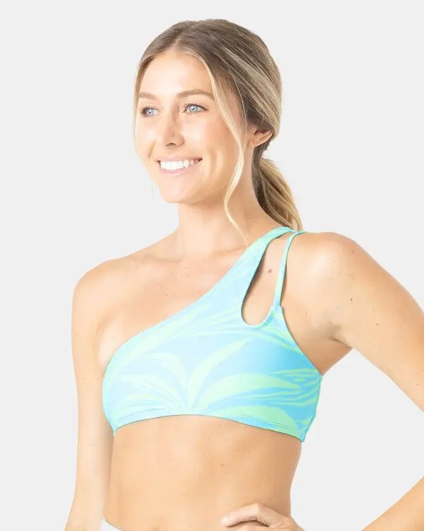 Roxy Bali Breaks Asymmetrical Bralette Bikini Top