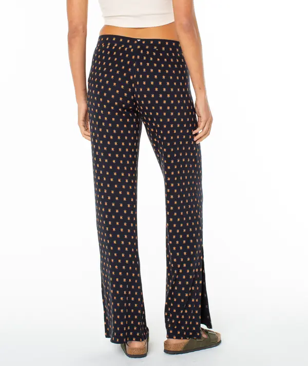 Roxy Printed Wide Leg Pant - Anthracite