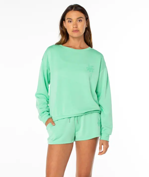 Roxy Surfing Moonlight Top - Spring Bud Foggy Palm Emb