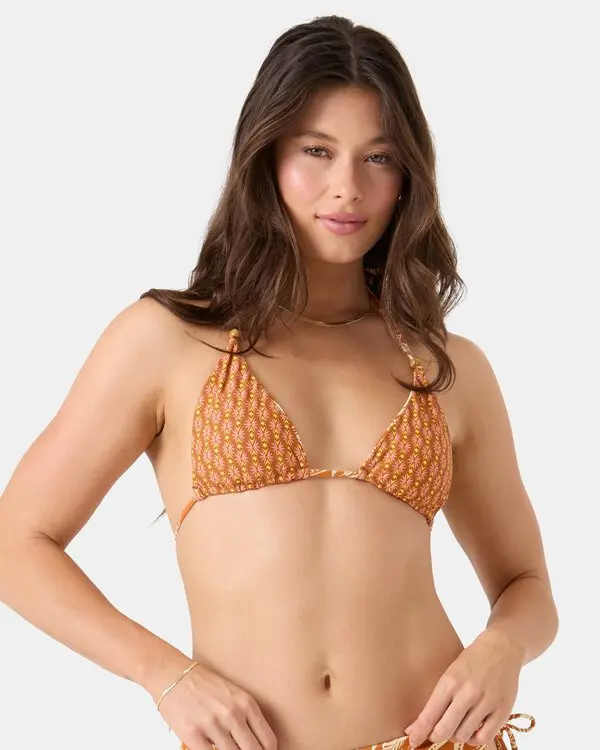 Roxy Ray Of Sunshine Reversible Tiki Triangle Bikini Top