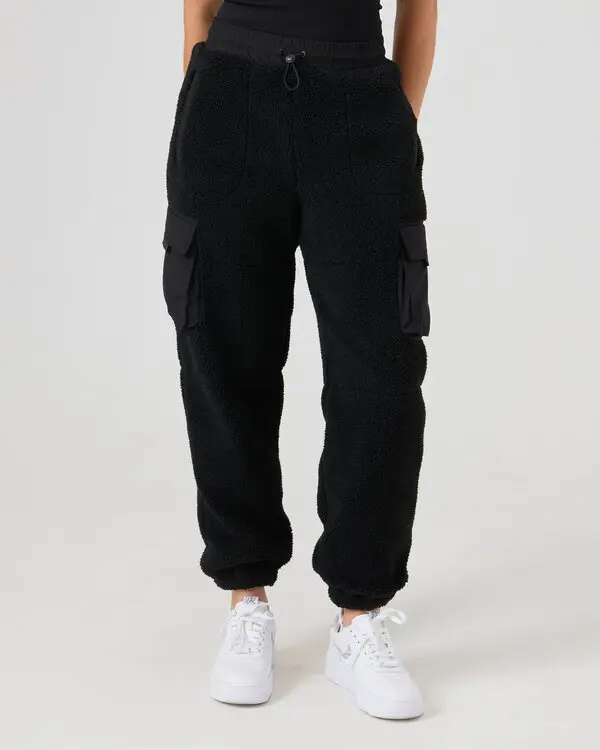 Roxy Rita Sherpa Jogger - Black