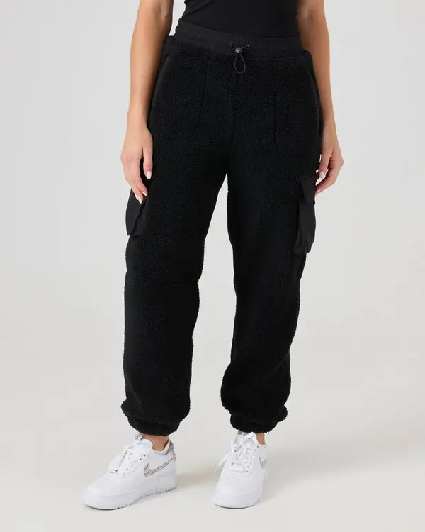 Roxy Rita Sherpa Jogger - Black