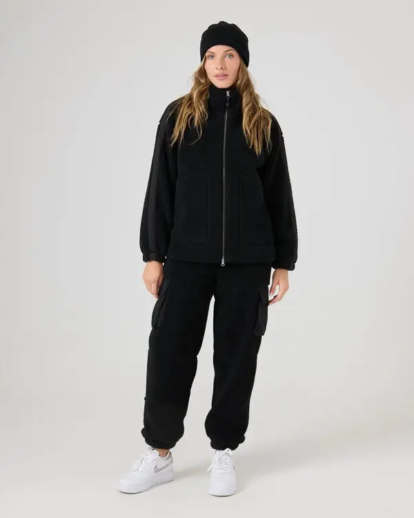 Roxy Rita Sherpa Jogger - Black