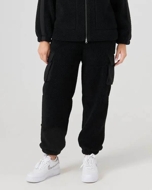 Roxy Rita Sherpa Jogger - Black