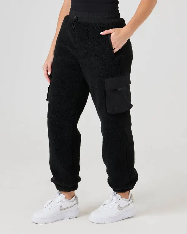 Roxy Rita Sherpa Jogger - Black