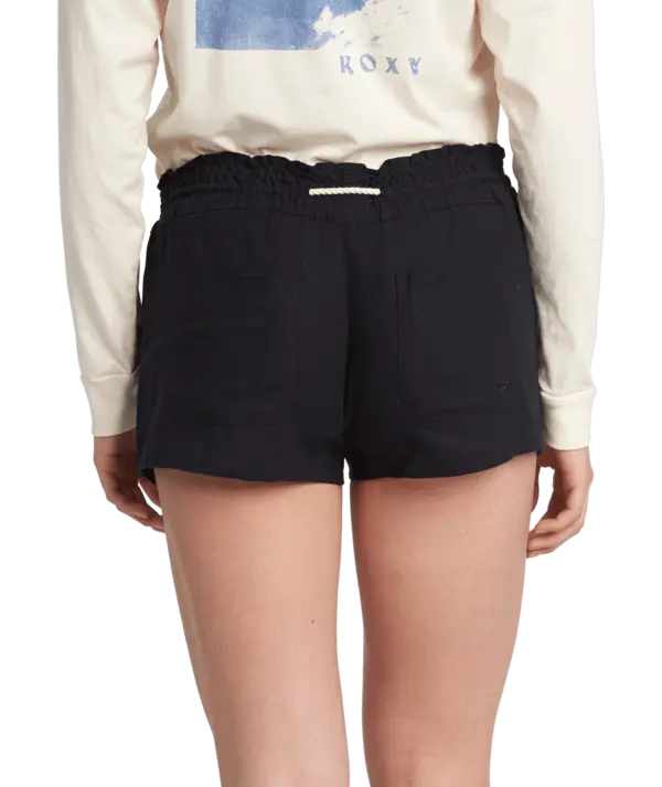 Roxy Oceanside Relaxed Fit Shorts - Anthracite Solid