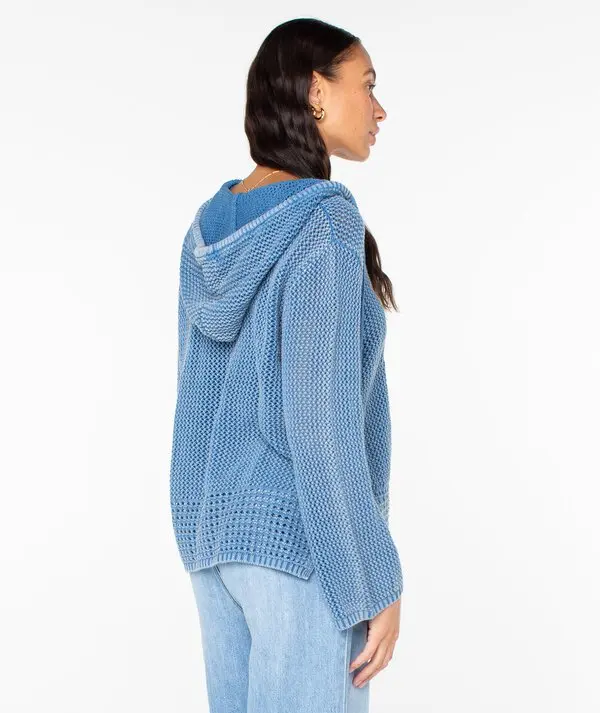 Roxy Relaxed Fit Hooded Tunic - Captains Blue Solid