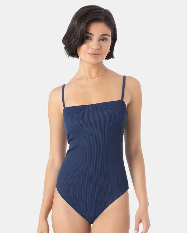 Roxy Rib Love Bandeau One-piece - Mood Indigo