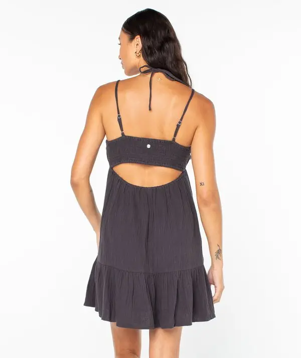 Roxy Sunshine Crush Dress - Phantom Solid