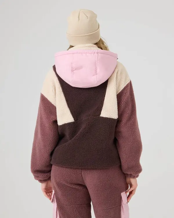 Roxy Half-zip Sherpa Anorak - Fog