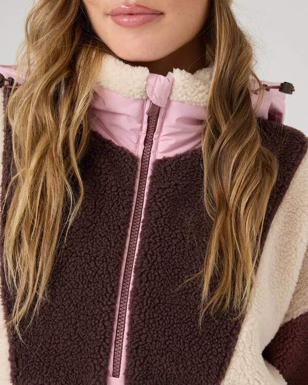 Roxy Half-zip Sherpa Anorak - Fog