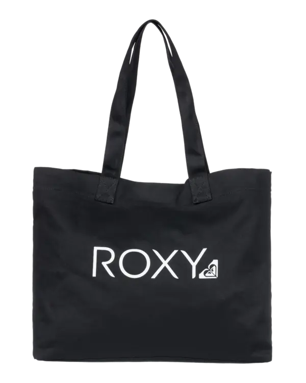 Roxy Spacious Tote Bag With Hook And Loop Closure - Anthracite